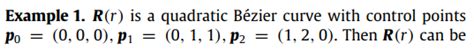 Solved Example 1 Rr Is A Quadratic Bézier Curve With