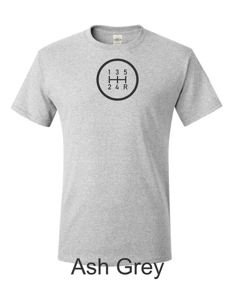 5 Speed Shift Pattern Printed On Mens Shirt Manual Shift Pattern