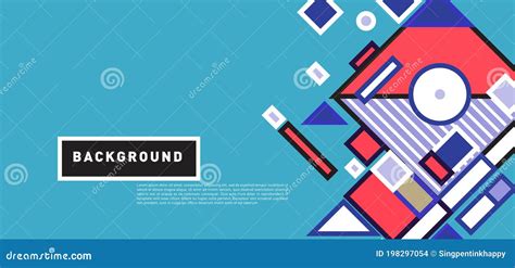 Vector Abstract Colorful Rectangle Background For Banner Stock Vector Illustration Of Style