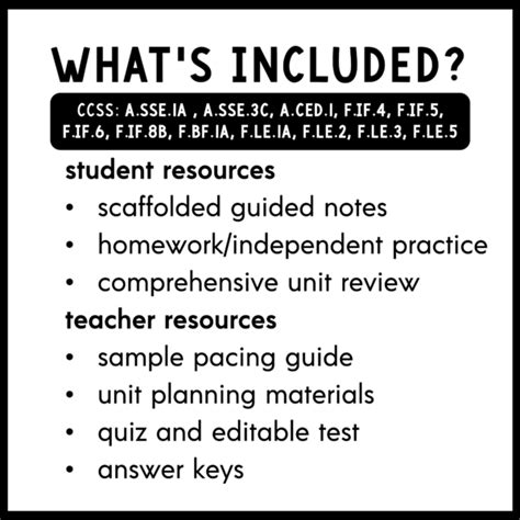 Exponential Functions Unit Algebra 1 Ccss Maneuvering The Middle