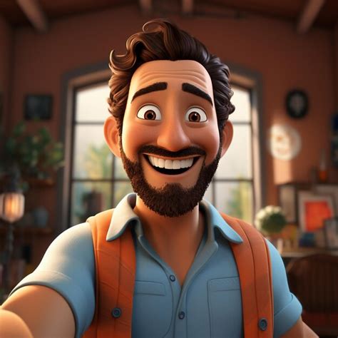Premium AI Image D Rendering Of A Man Working With Electronic Device