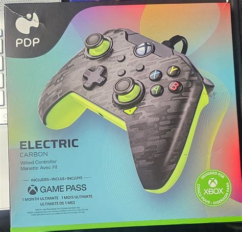 PDP Wired Controller Electric Carbon Xbox Series X One EBay