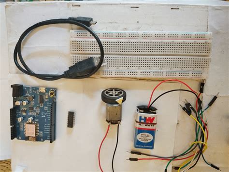 dc motor control l293d l293ne motor driver and pwm arduino