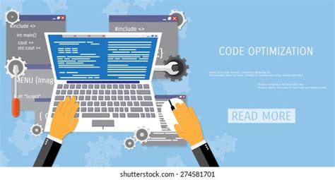 vector flat concept programming coding network stock vector royalty