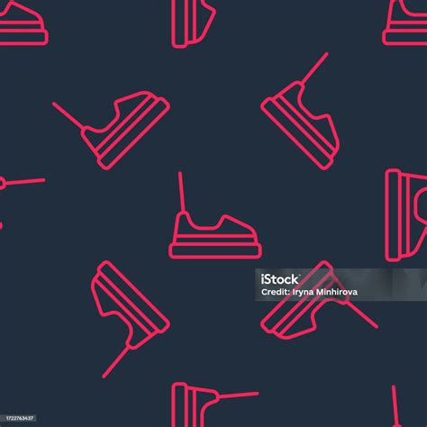 빨간 선 범퍼카 아이콘은 검은색 배경에 이음매 없는 패턴을 분리했습니다 유원지 어린이 엔터테인먼트 놀이터 레크리에이션 공원 벡터 0명에 대한 스톡 벡터 아트 및 기타 이미지