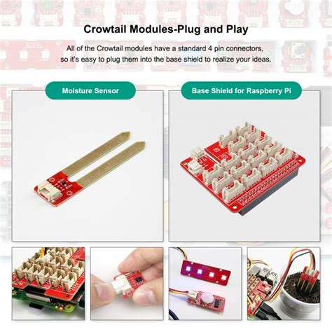 Стартовий набір Crowtail Starter Kit для Raspberry Pi купити в Києві та