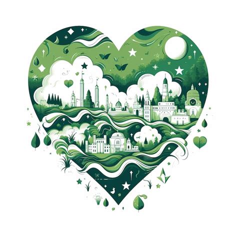 Premium Ai Image Green World