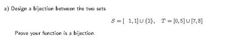 solved a design a bijection between the two sets