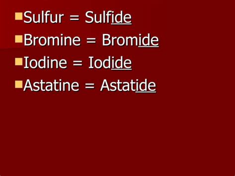 4 Binary Compounds Ppt Chemistry Science