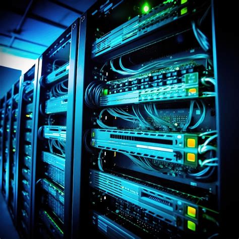 Premium Photo Server Rack Inside Data Center