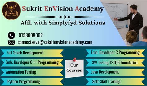 Full Stack Development Sukrit Envision Acad