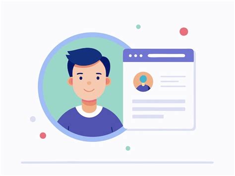 Premium Vector User Profile Interface Elements Illustration For UI