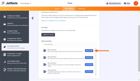 How To Integrate Microsoft Teams With Jotform
