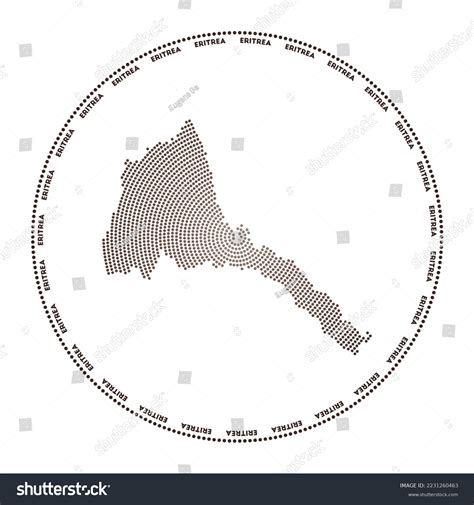 Eritrea Round Logo Digital Style Shape Stock Vector Royalty Free 2231260463 Shutterstock