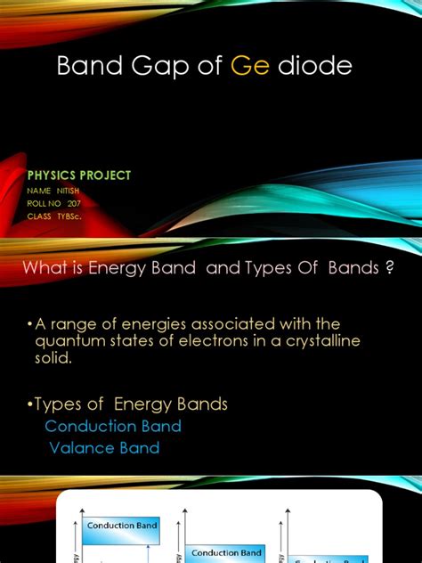 Band Gap Of Diode Physics Project Pdf Band Gap Diode