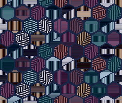 Premium Vector Colorful Vector Hexagon Pattern Background