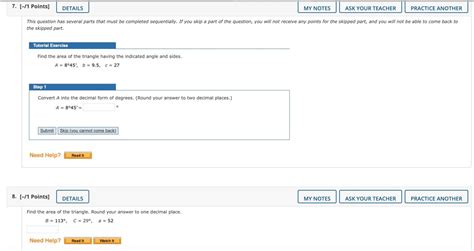 Solved 7 1 Points Details My Notes Ask Your Teacher
