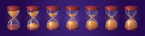 Hourglass Animation Sprite Sheet Glass Clock 13396378 Vector Art At