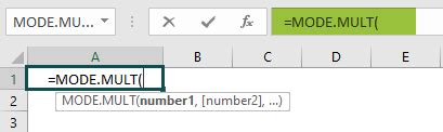 MODE MULT Excel Syntax Examples How To Use