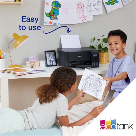 Epson EcoTank ET 2810 A4 Colour Multifunction Inkjet Printer C11CJ67401