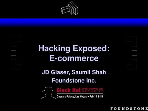 Ppt Hacking Exposed E Commerce Powerpoint Presentation Free