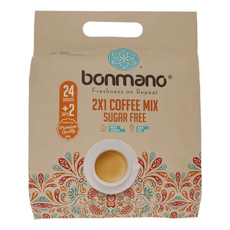 قیمت و خرید پودر مخلوط قهوه فوری بن مانو مدل 2 در 1 بدون شکر 16 گرم