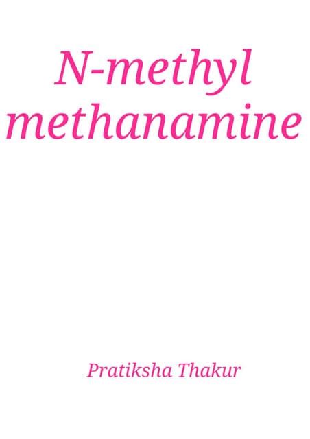 N Methyl Methanamine Pdf