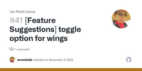 Feature Suggestions Toggle Option For Wings · Issue 41 · Up Mods