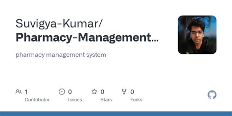 GitHub Suvigya Kumar Pharmacy Management System Python Master Pharmacy Management System