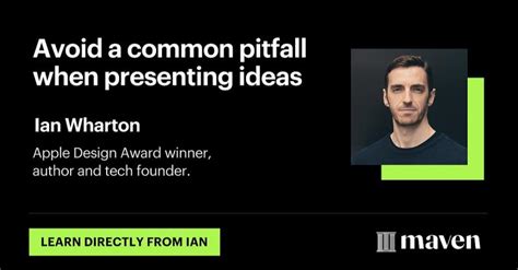 ian wharton on linkedin avoid a common pitfall when presenting ideas