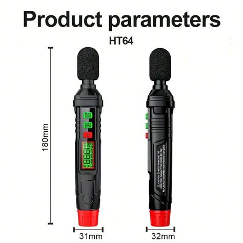Habotest Ht64 Noise Measuring Instrument Db Meter 30~130db Mini Audio
