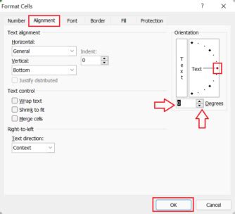 How To Rotate Cell Contents In Excel Rotate Text In A Cell Earn Excel
