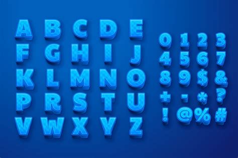 Free Vector Gradient 3d Numbers Element