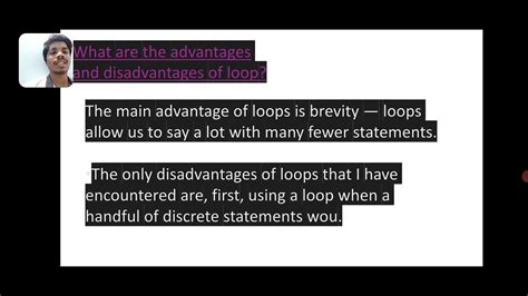 Explain Loop With A Variable Number Of Iterations Youtube