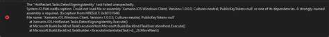 Visual Studio Prepareappbundle Task Failed Unexpectedly Xamarin