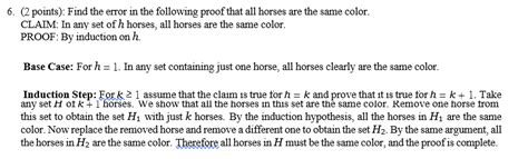 Solved 6 2 Points Find The Error In The Following P