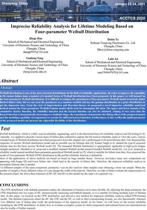 Imprecise Reliability Analysis For Lifetime Modeling Based On