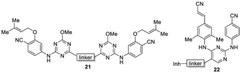 Structures Of Nnrti Linker Nnrti 21 And Rilpivirine Analogue 22 Download Scientific Diagram