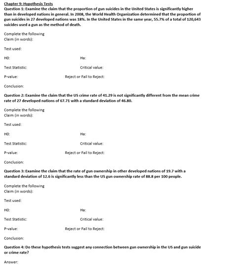 Solved Chapter Hypothesis Tests Question Examine The Chegg Com
