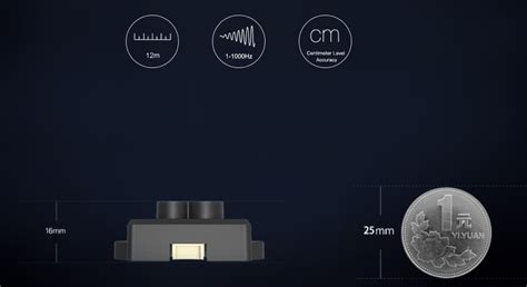 Benewake TFmini S Lidar Single Point Module Ranging Laser Finder Sensor Support UART I C I O