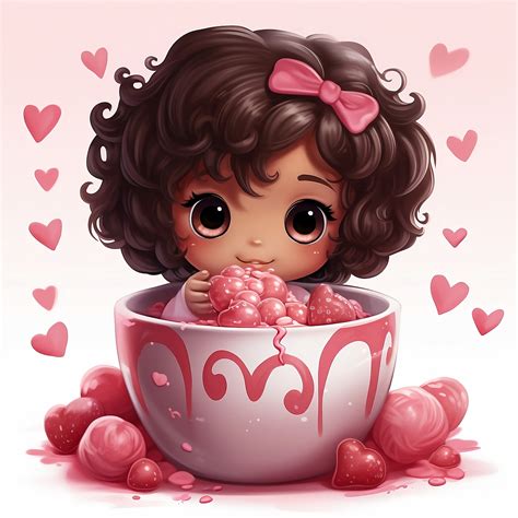 Download Ai Generated Girl Dessert Royalty Free Stock Illustration