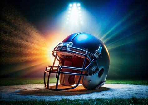 Dramatic Football Helmet Silhouette Against A Clean White Background A