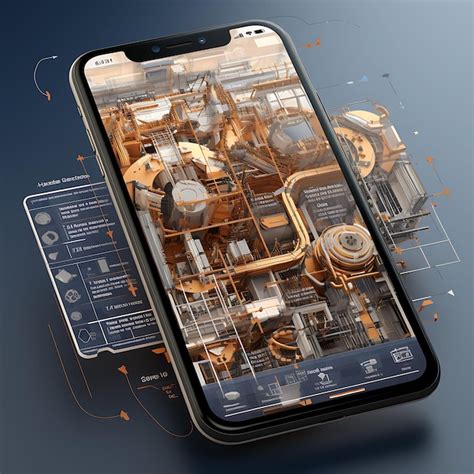 Premium Ai Image Mobile App Design Of Construction Blueprint Viewer App Design Mobile App