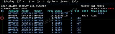 Sdsf Viewing Job Output