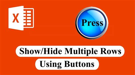 How To Create A Button To Show Or Hide Multiple Rows In Excel Excel