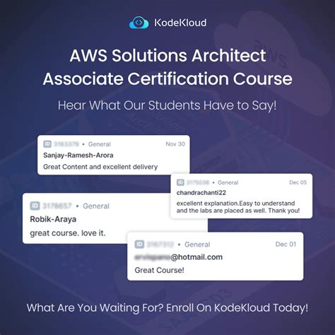 Master Aws With Kodeklouds Solutions Architect Certification Course 👇 Rkodekloud