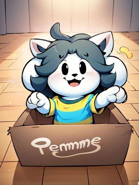 Temmie 1 3 Anthro Cat Ear Image Created By Tensor Art