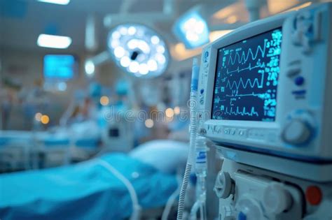 Vital Monitoring In Intensive Care Unit Hospital Medical Equipment