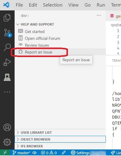 How To Report An Issue With VS Code For IBM I Seiden Group