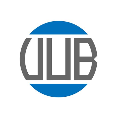 Uub Letter Logo Design On White Background Uub Creative Initials